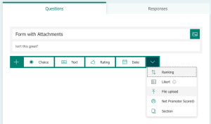 Using Microsoft Forms with Attachments – Corey Roth's Blog